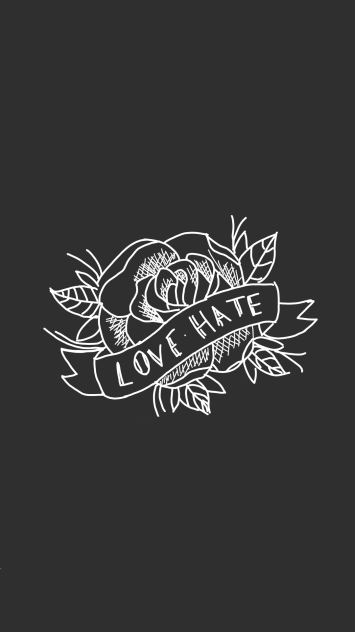 Love • Hate Flower Dark (Portrait) - ibisPaint