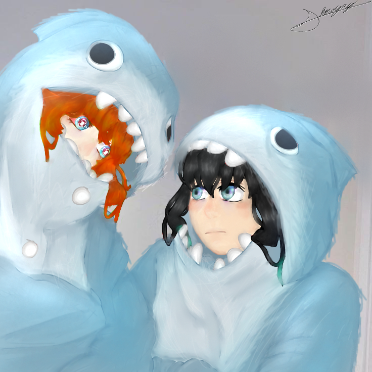 two sharks - ibisPaint