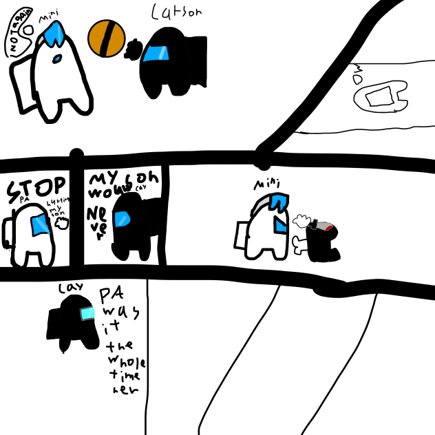 Among us comic strip - ibisPaint