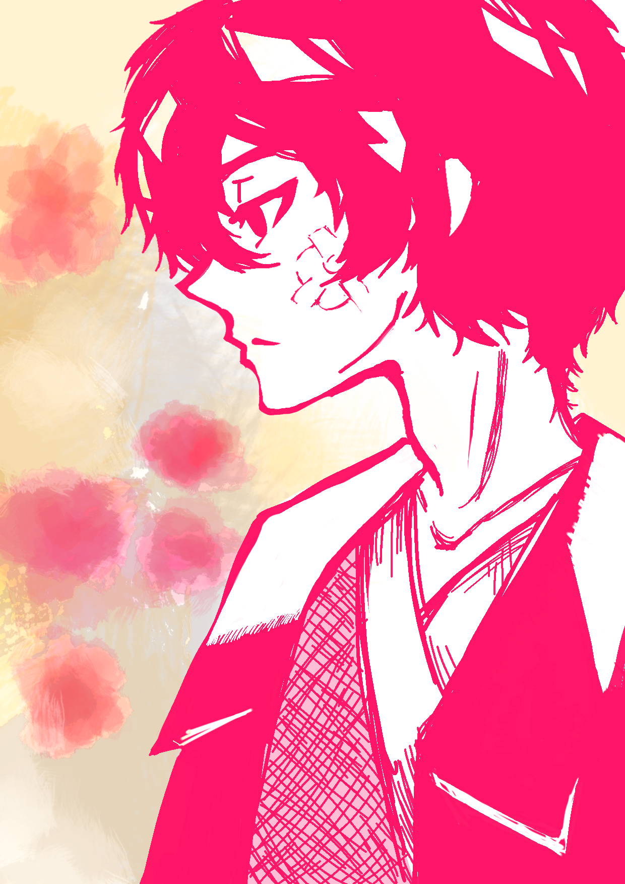 here is the dressed up version of dazai - ibisPaint