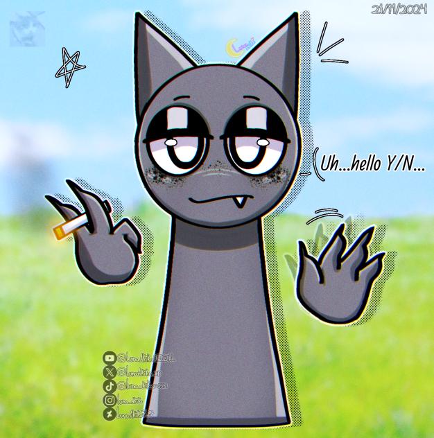 Gray from Sprunki! 🖤 - ibisPaint