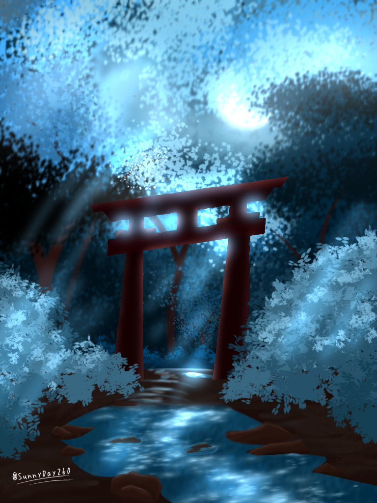 °Moonlight forest° - ibisPaint