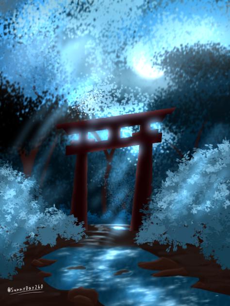 °Moonlight forest° - ibisPaint