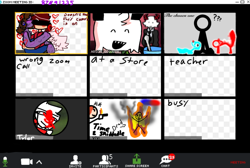 Zoom call collab - ibisPaint