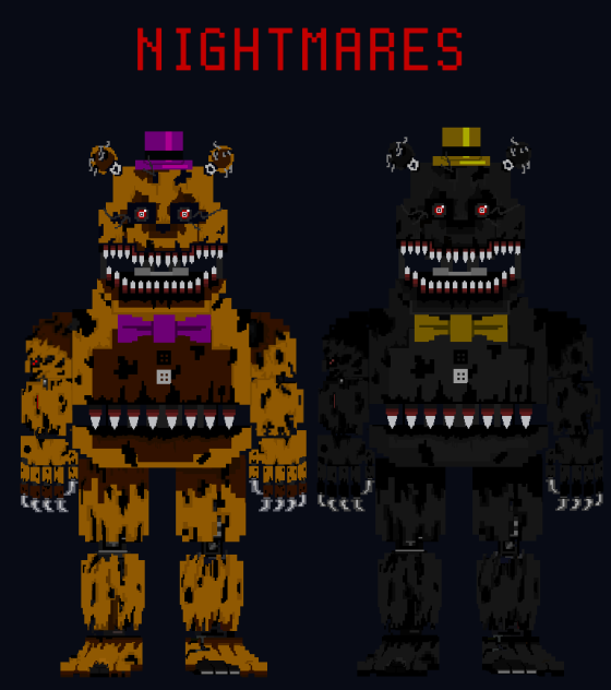 Nightmare and Nightmare Fredbear - ibisPaint