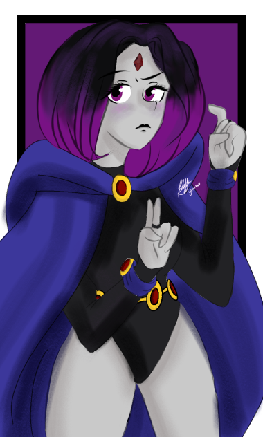 Raven Fanart Teen Titans - ibisPaint
