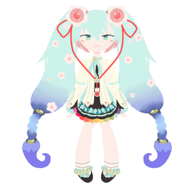 Creation myth miku model. - ibisPaint