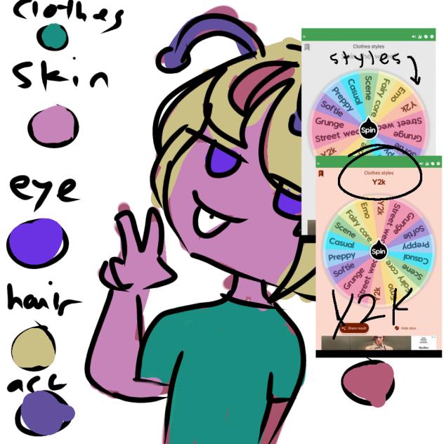 Color wheel alien girl 🌟👽🛸 - ibisPaint