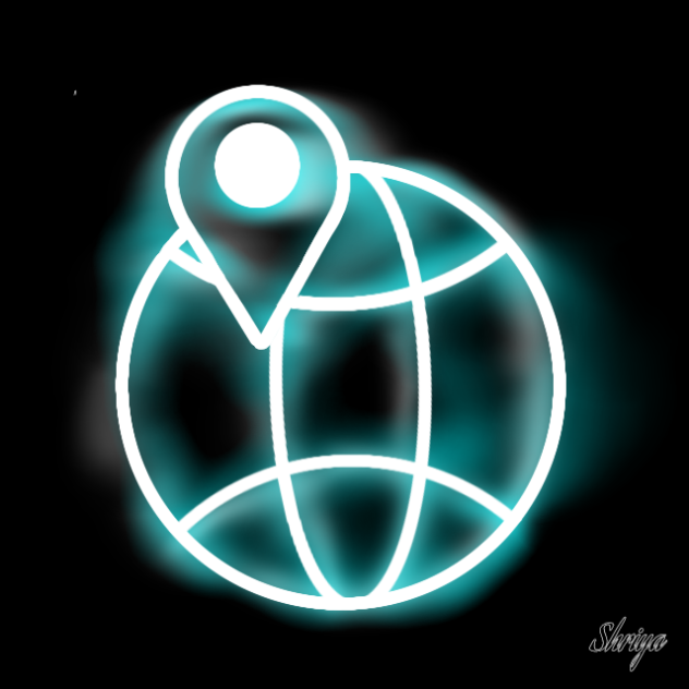 Neon app logo maps - ibisPaint