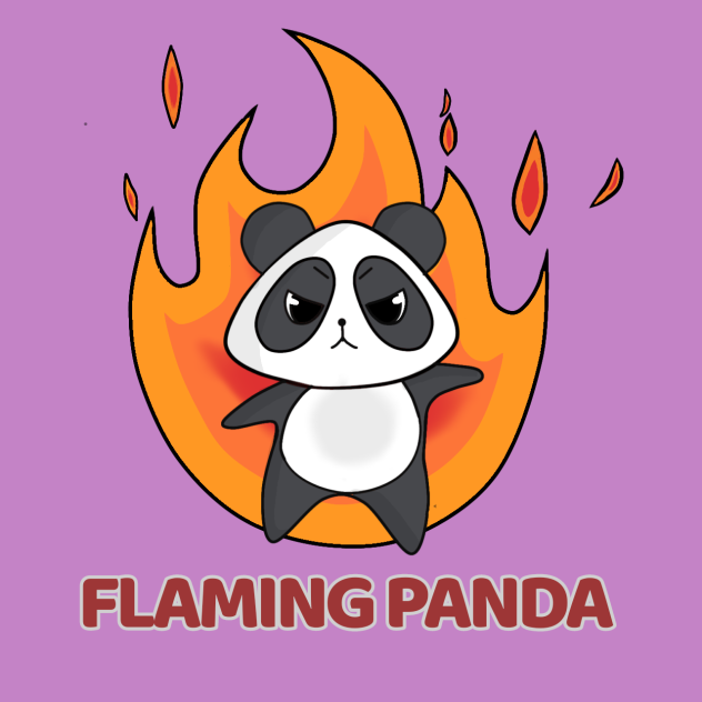 Flaming Panda - ibisPaint