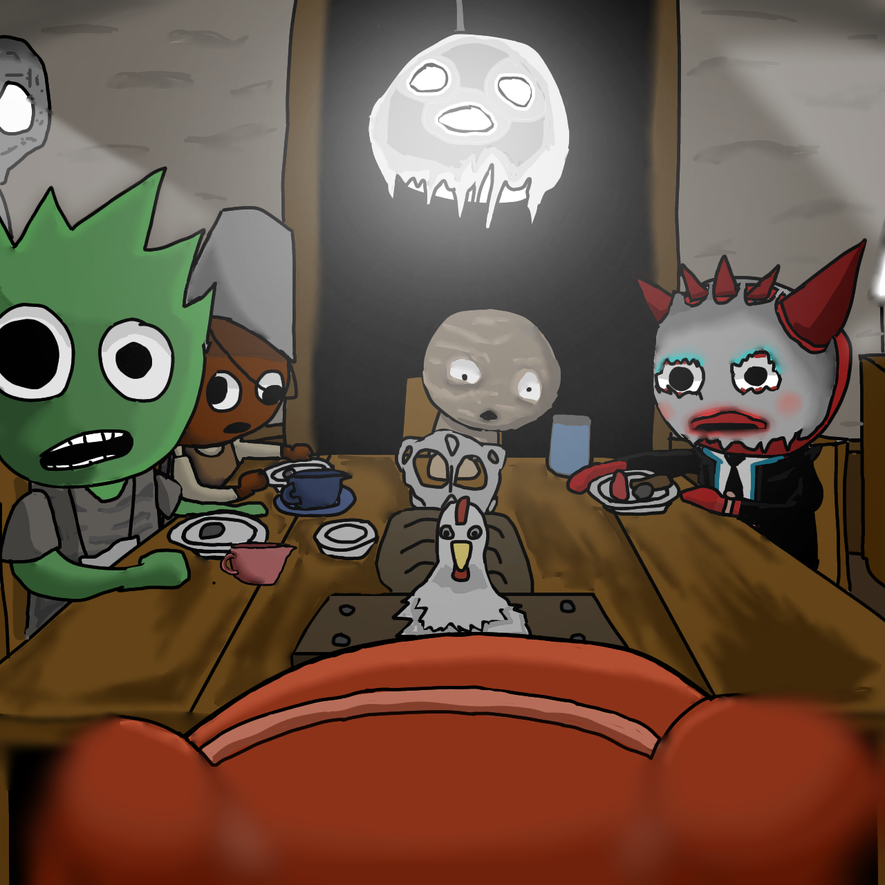 Sprunkis Chainsaw Massacre - ibisPaint