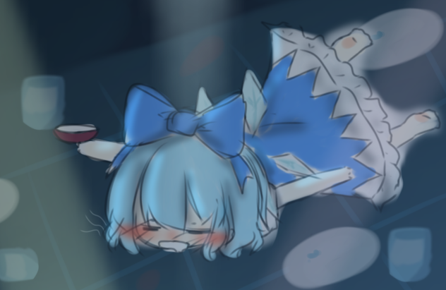 drunk cirno - ibisPaint