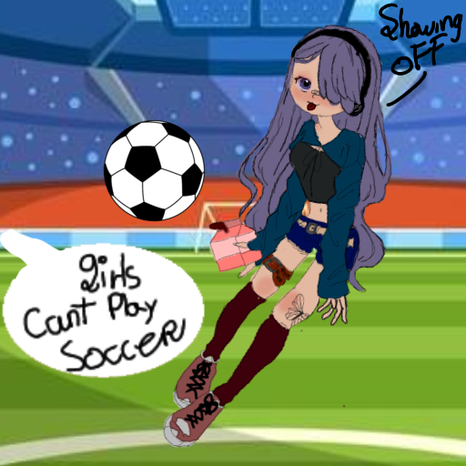 girls can play soccer! - ibisPaint