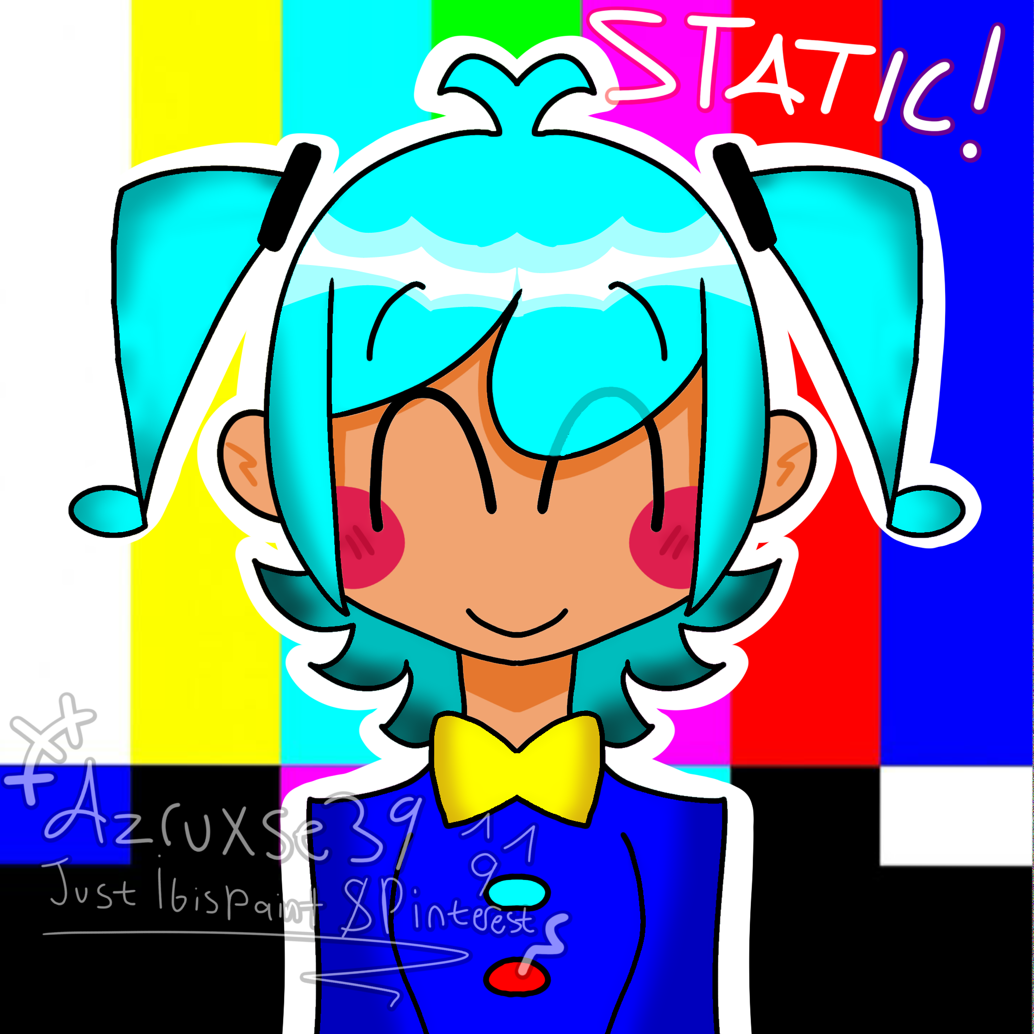 Static Miku my beloved📺🎶 - ibisPaint