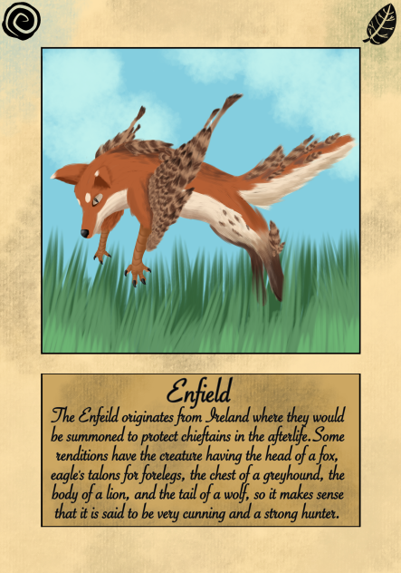 Mythical creature card - ibisPaint