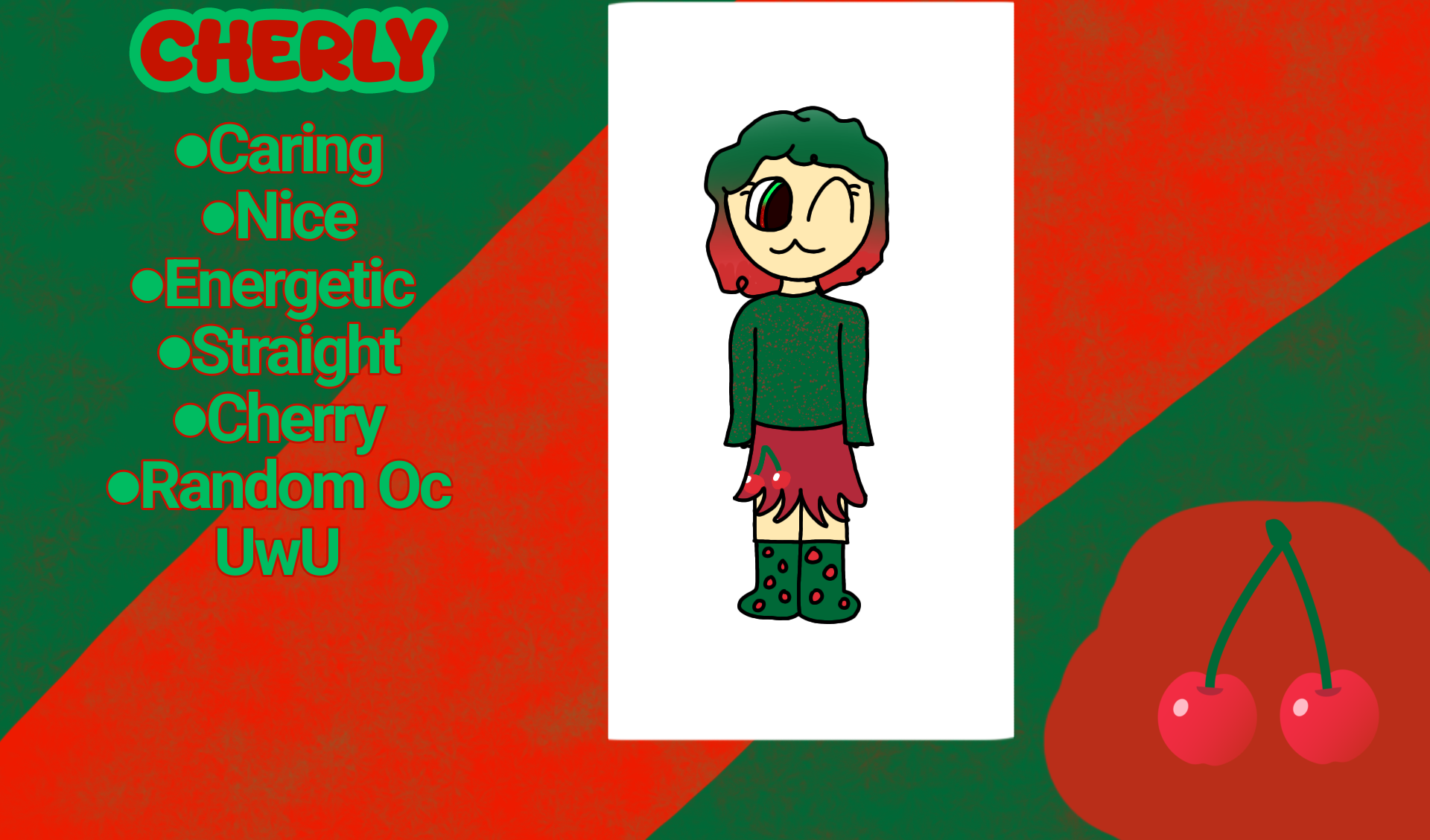 A Cherry as a Human 🍒 - ibisPaint