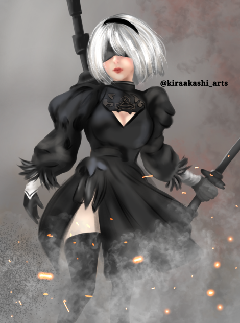 Ibis Paint- 2b from Neir Automata - ibisPaint