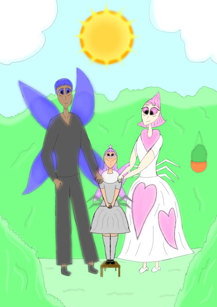 spider and the butterfly (human form) - ibisPaint