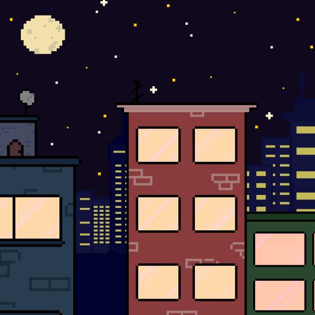 noche estrellada - ibisPaint