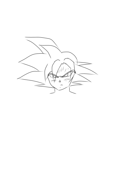 Goku Head - ibisPaint
