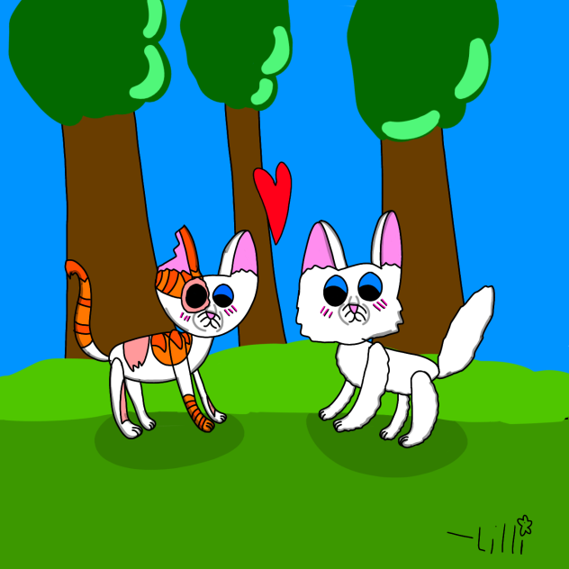 Brightheart x Cloudtail - ibisPaint