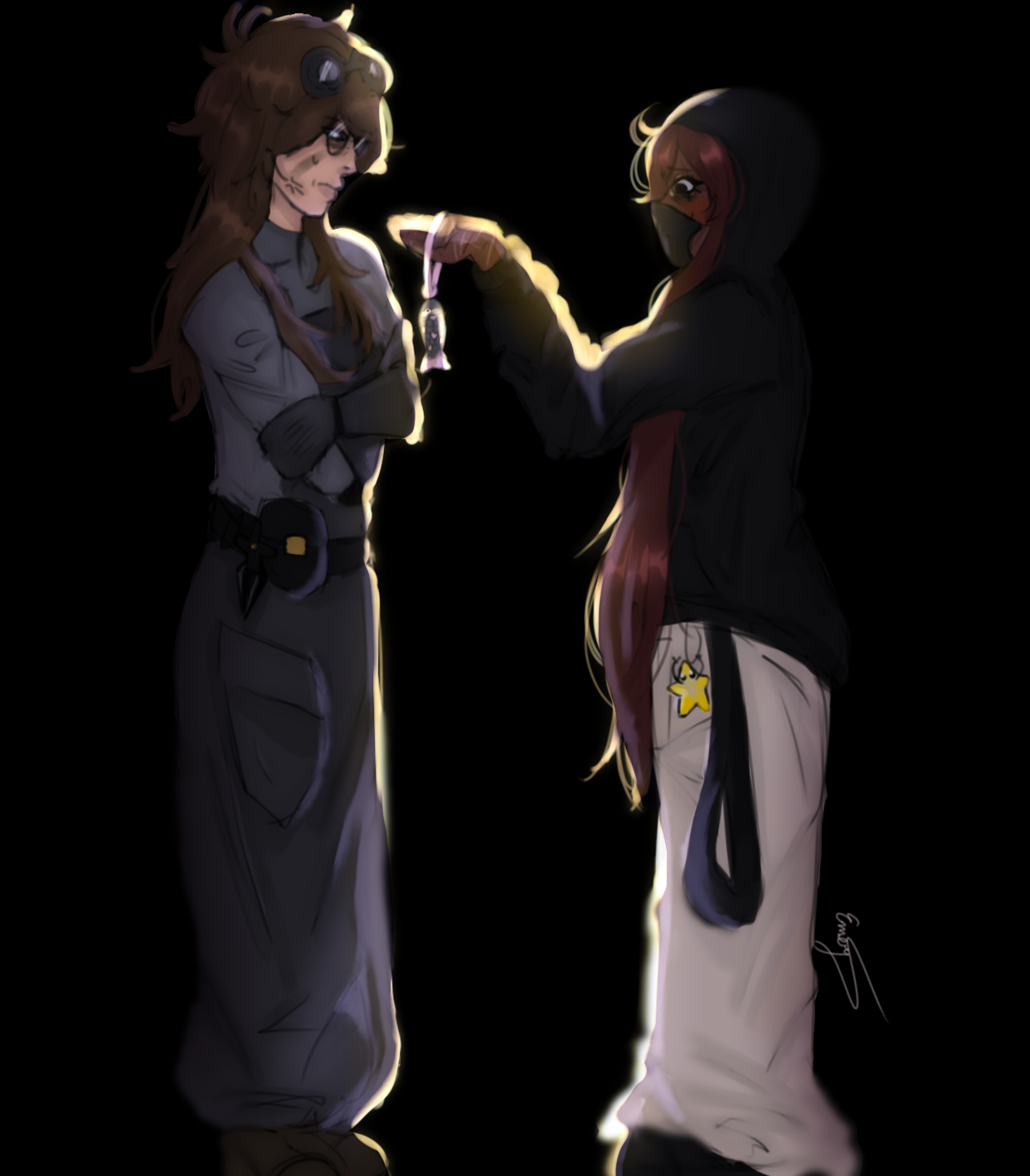 Me and my gf’s ocs!!! - ibisPaint