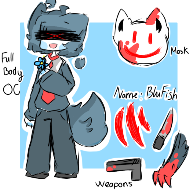 BluFish OC(doodle) - ibisPaint