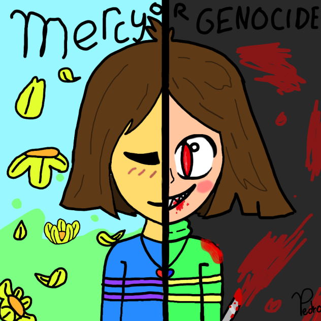 Mercy or genocide speedpaint undertale - ibisPaint