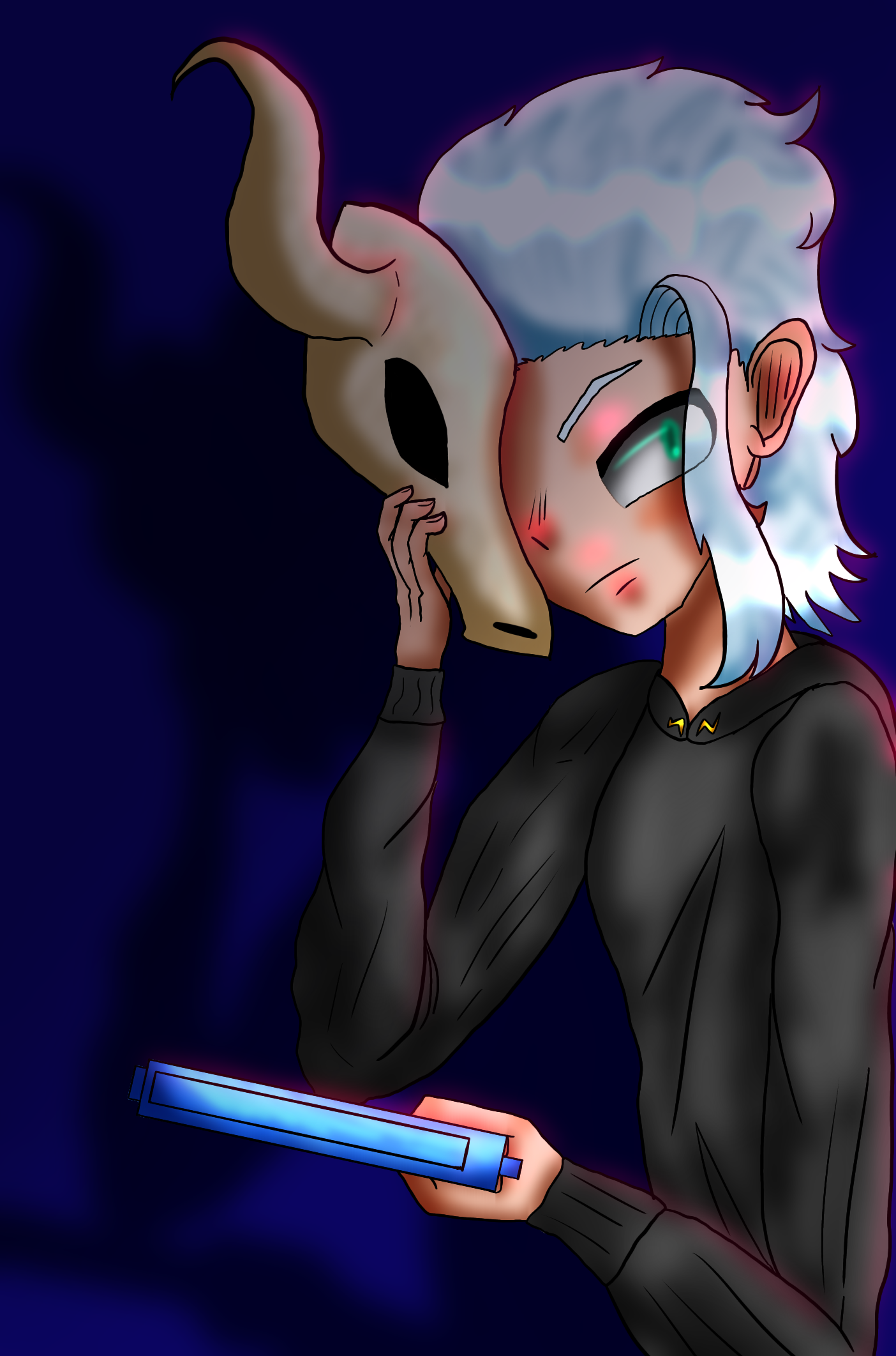 The man with the skull mask - ibisPaint