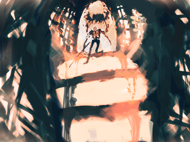 like part 3 skeleton and monster - ibisPaint