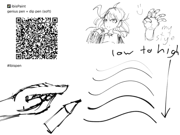 Genius pen + dip pen (soft) - ibisPaint
