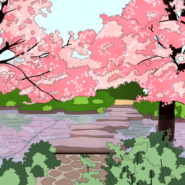 spring scenery - ibisPaint