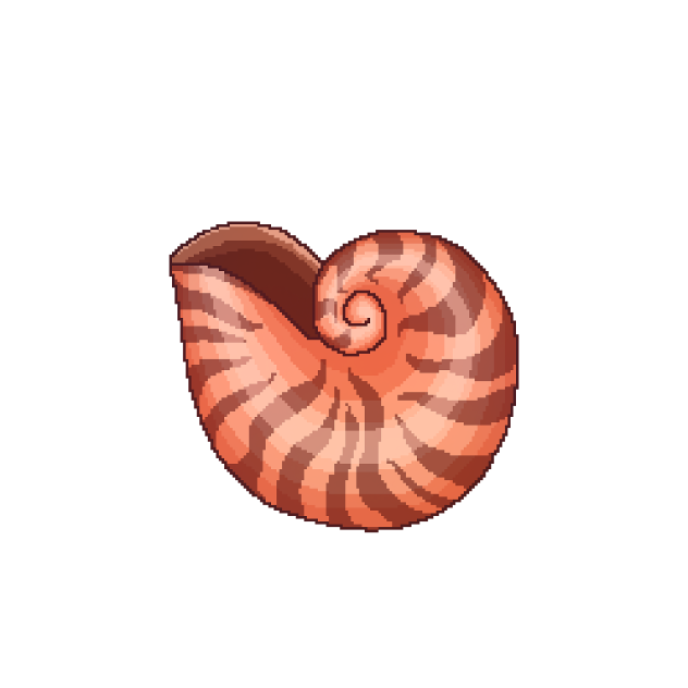 Sea shell (pixel) - ibisPaint