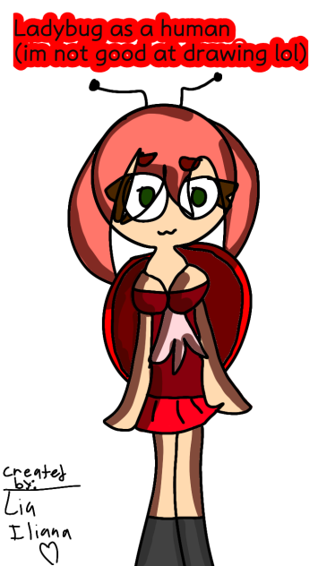 Ladybug as a human - ibisPaint