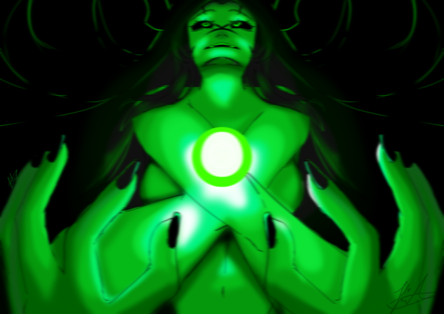 She the devil in green - ibisPaint