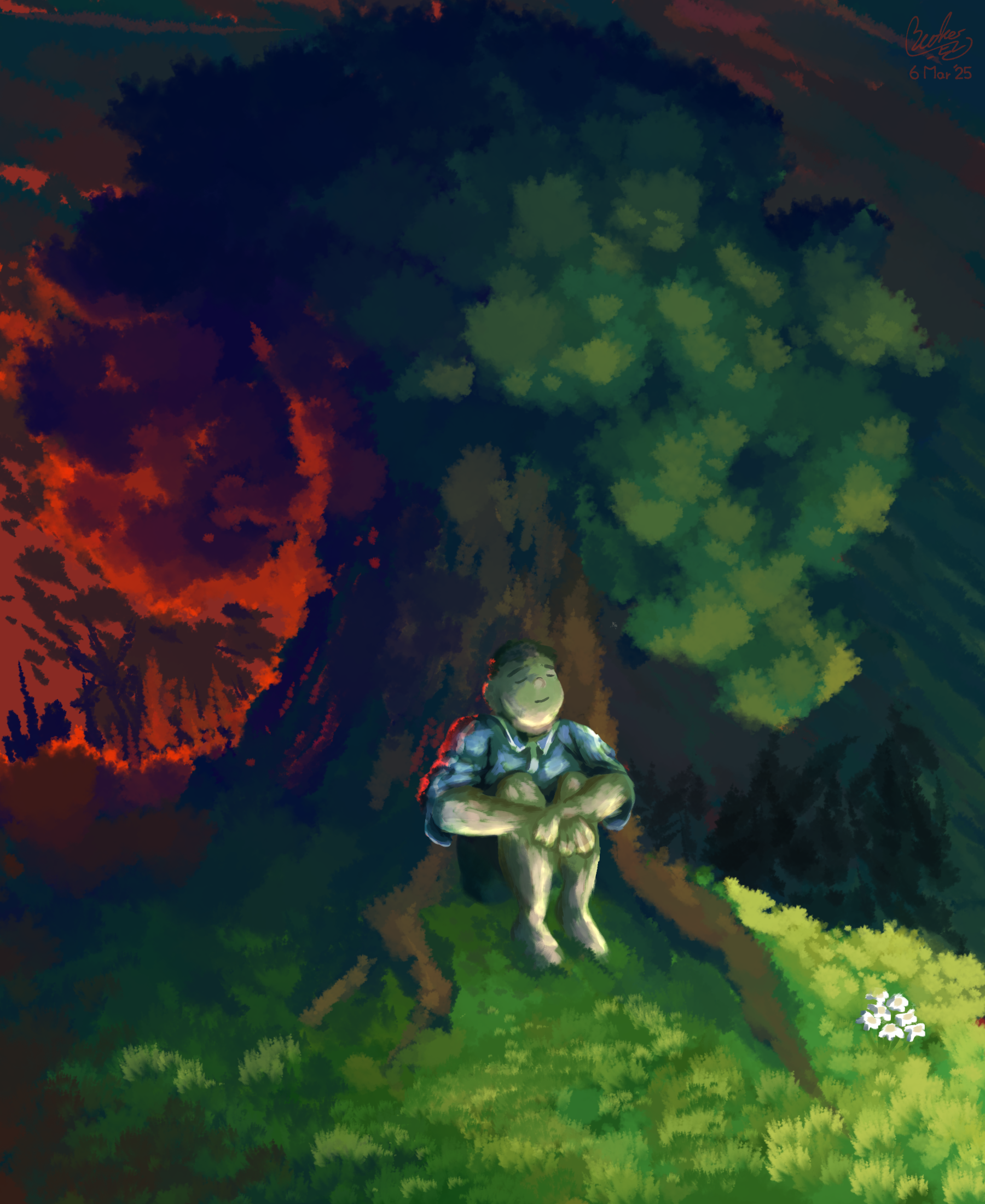 Coping with myself - ibisPaint