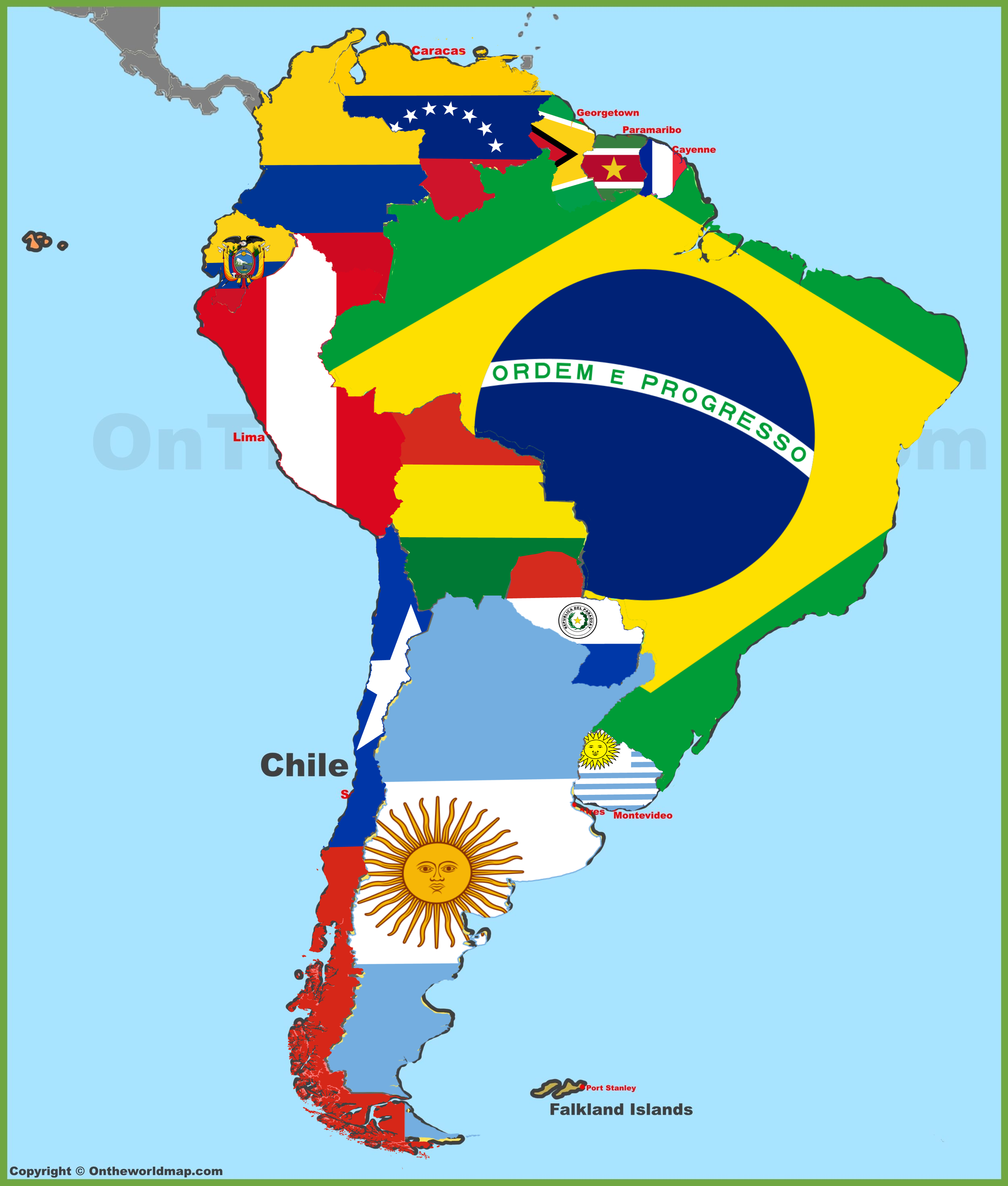 Map of South America - ibisPaint