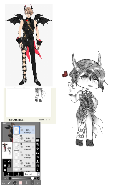 Asmodeus Gacha Life SpeedPaint Edit - ibisPaint