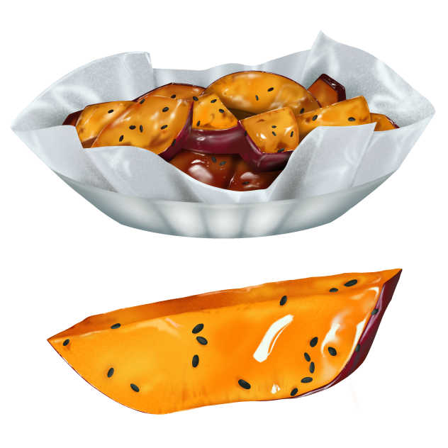 candied sweet potato - ibisPaint