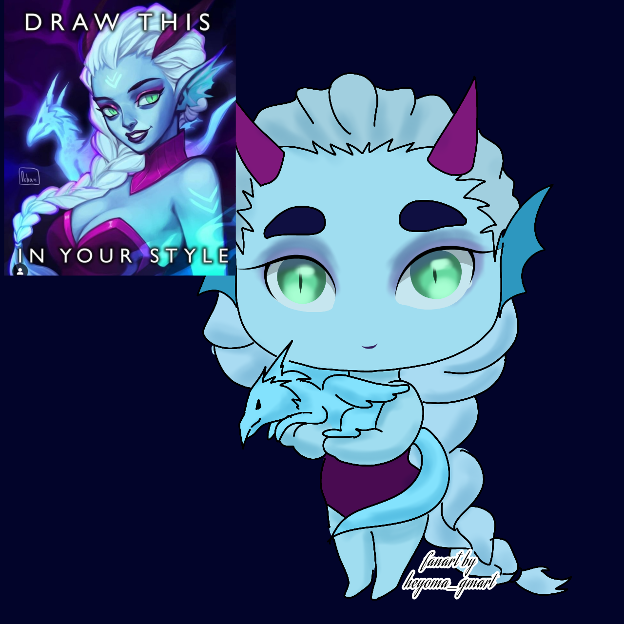 fanart @little_dchan - ibisPaint