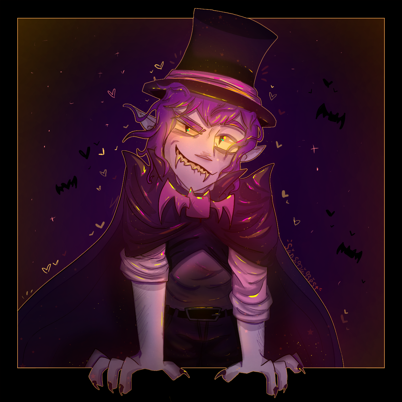 🦇🖤 Mortis ! 💜🧡 - ibisPaint