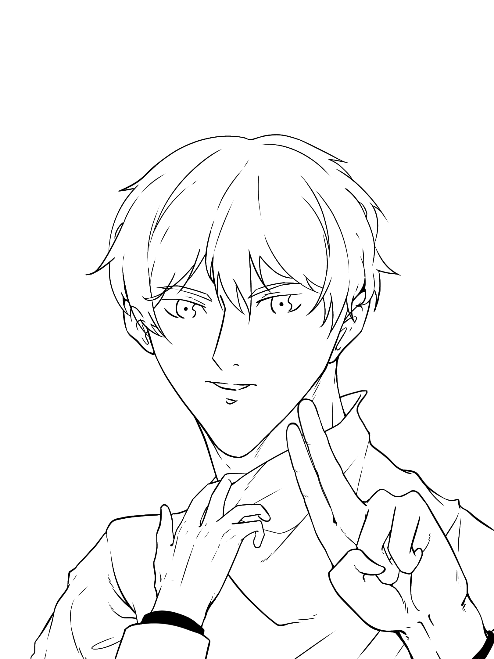 Gojo Satoru (line-art) - ibisPaint