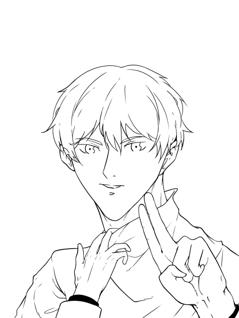 Gojo Satoru (line-art) - ibisPaint