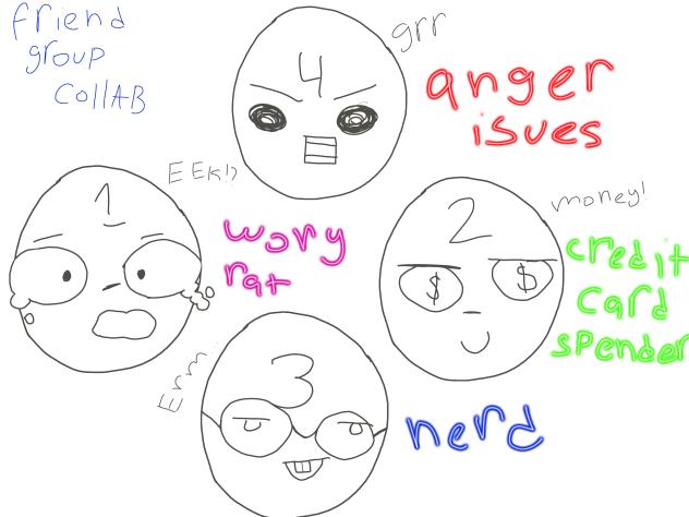 Friend group Collab base - ibisPaint