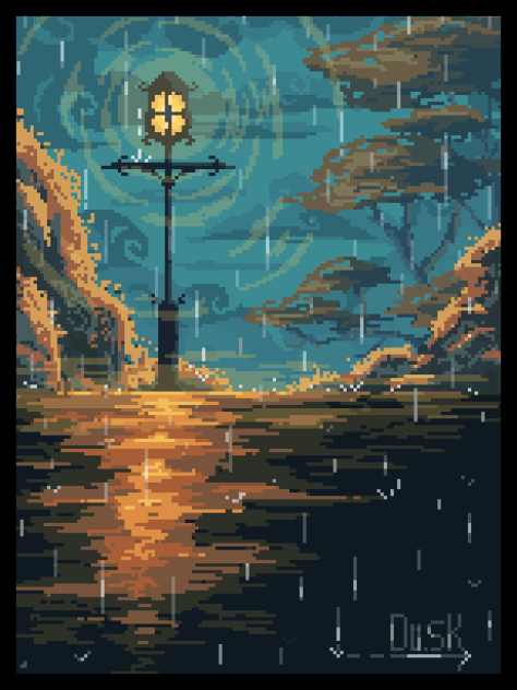 Pixel Rain - ibisPaint
