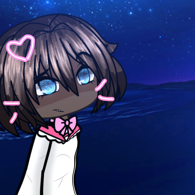 Gacha girl looking up in the sky - ibisPaint