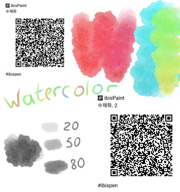 watercolor brushes - ibisPaint