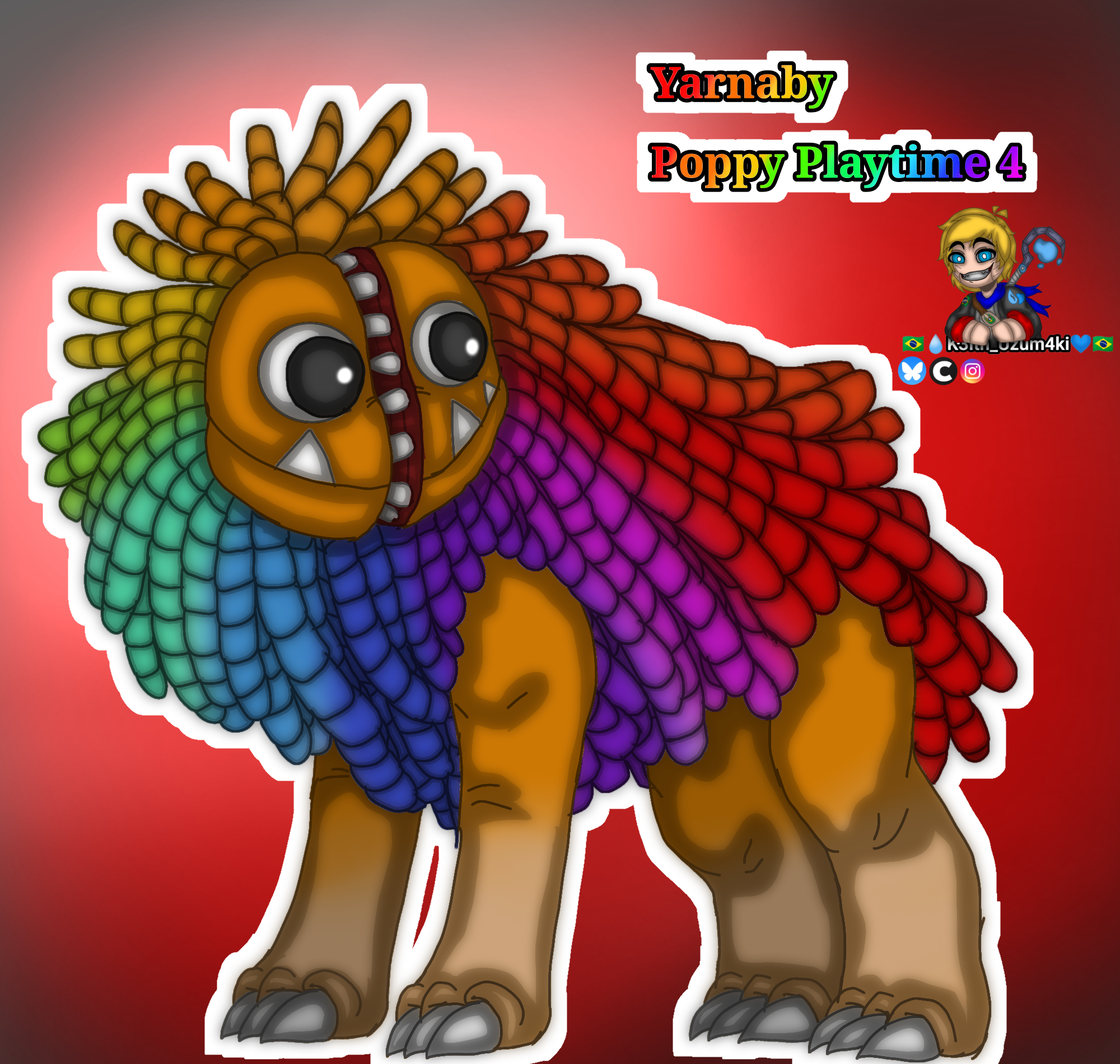 Yarnaby's art from Poppy Playtime 4 - ibisPaint