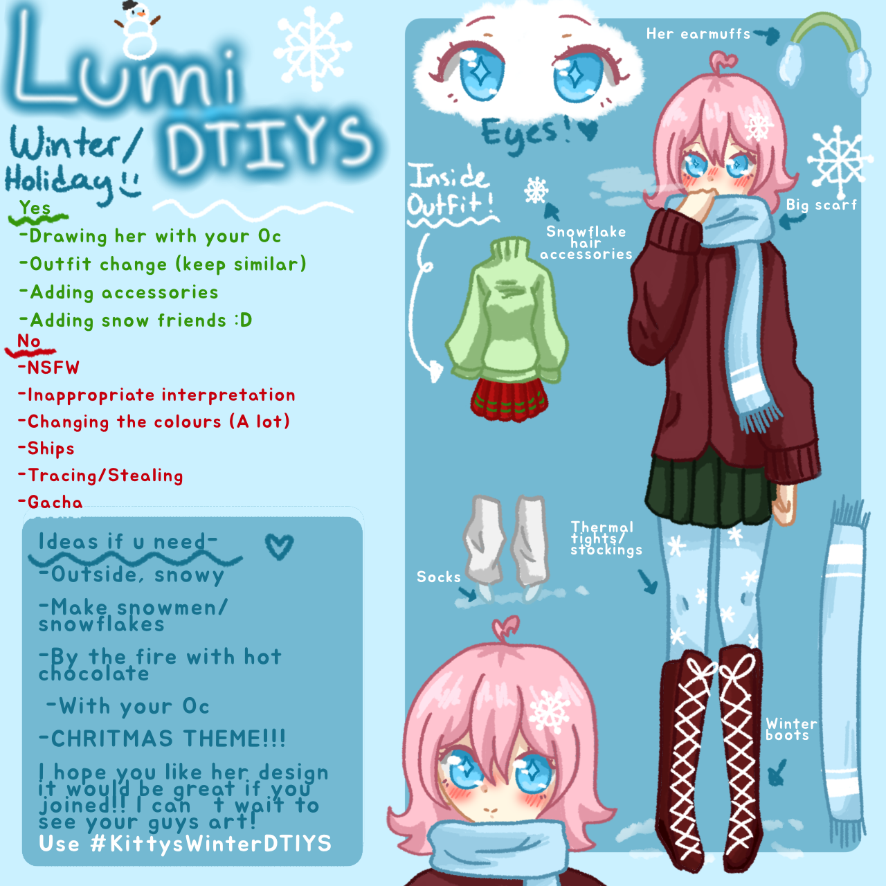 Lumi DTIYS!! 🩵 ️☃️🌸 - ibisPaint