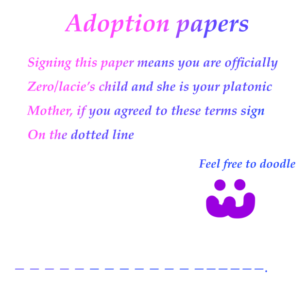 Adoption papers 🌸 - ibisPaint